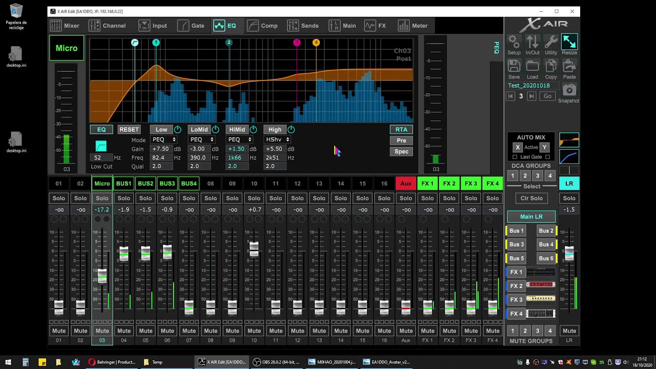 Radio eSSB con Behringer X-Air - Presentación Sistema Digital - YouTube