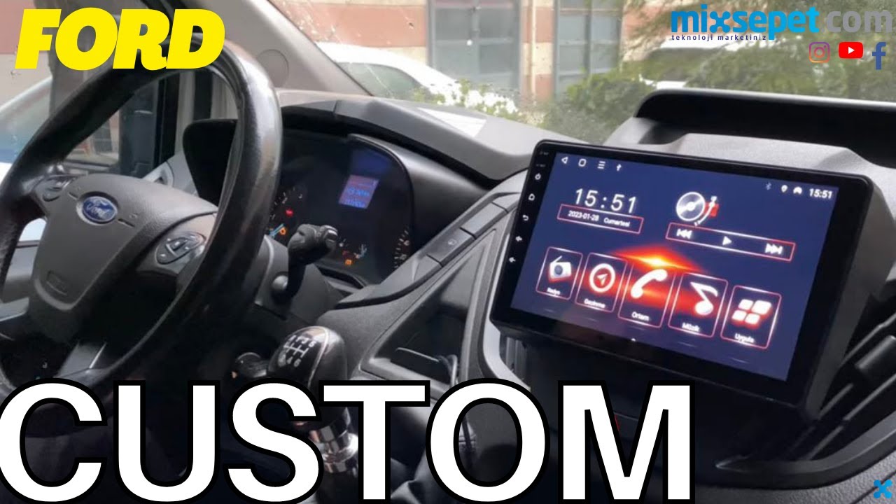 FORD CUSTOM (2012-2017) ANDROİD MULTİMEDYA VE GERİ GÖRÜŞ KAMERASI! # ...