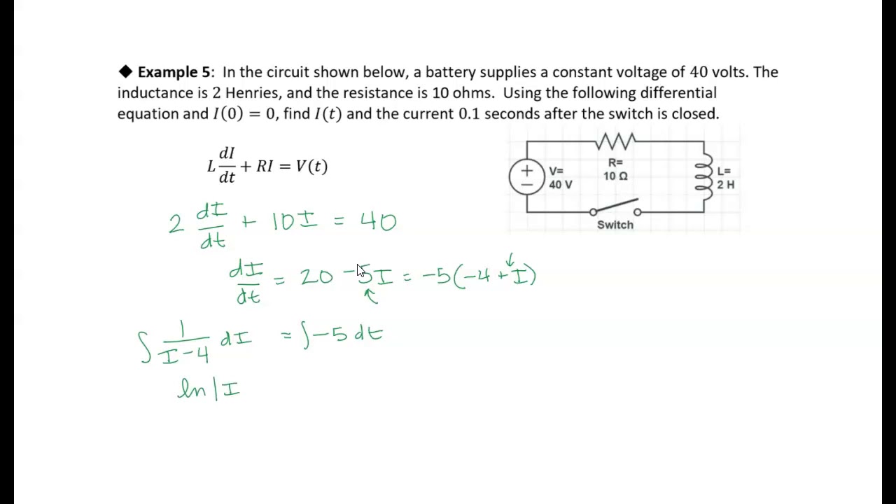 11.4 Separation of Variables: Example 5 - YouTube