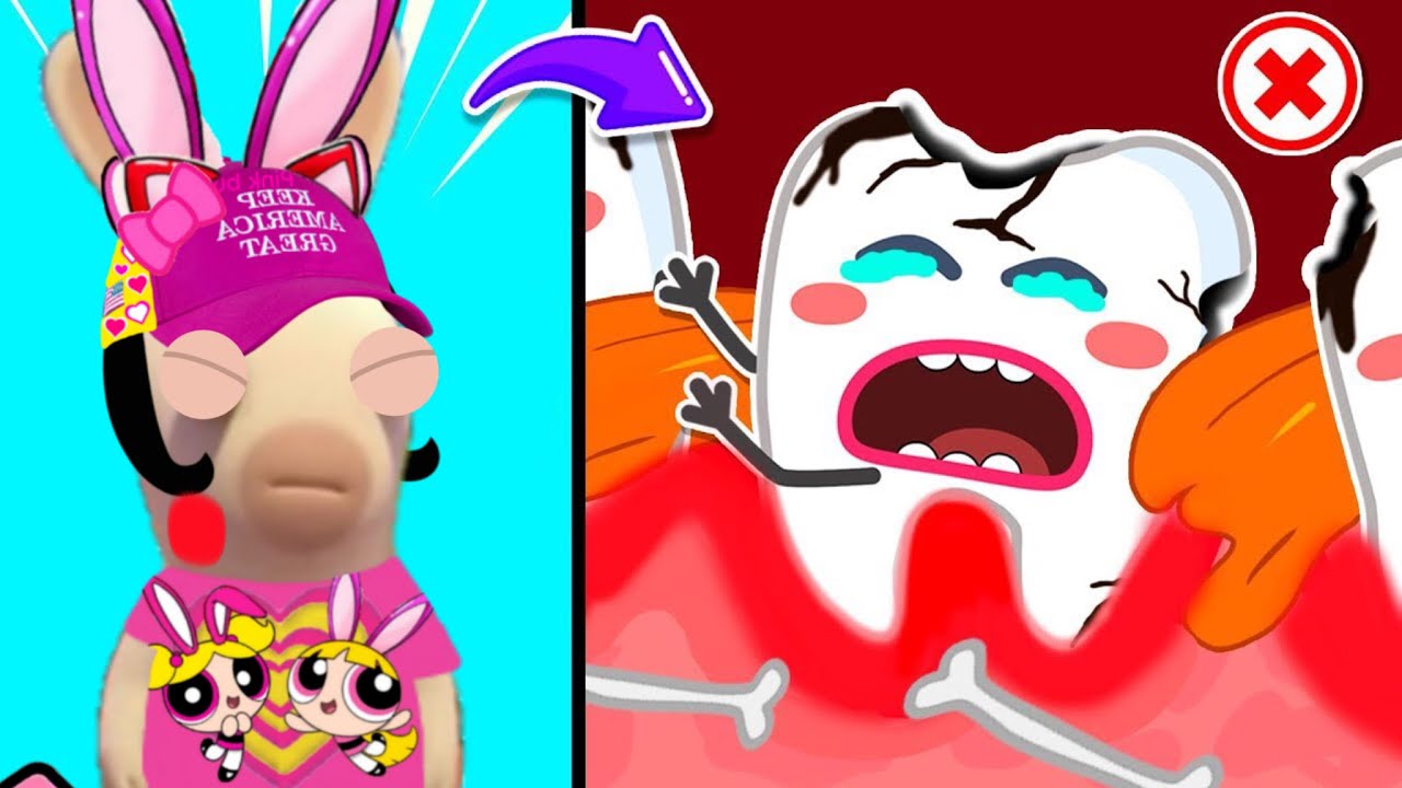 Rabbid Brush your teeth - Rabbids Invasion Funny Animation - YouTube