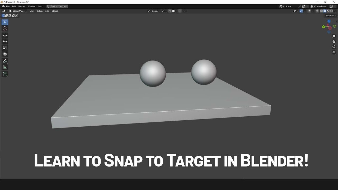 Learn to Snap to Target in Blender! - YouTube