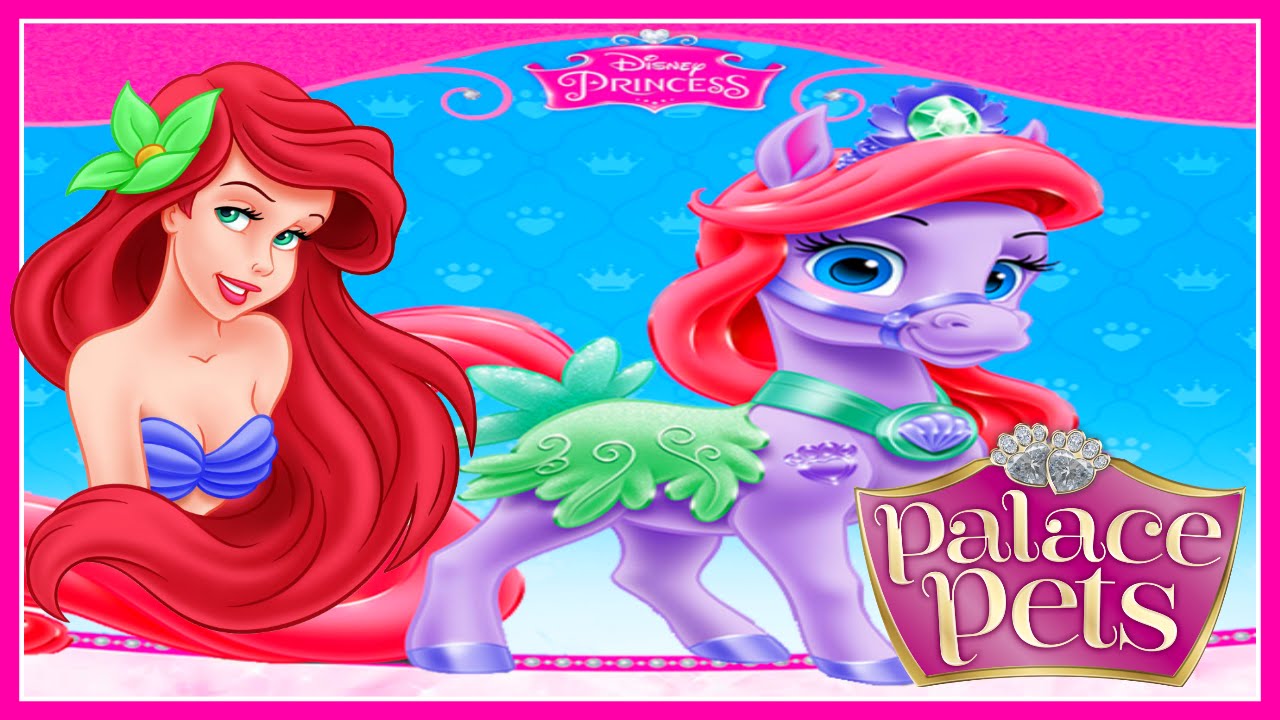 Disney Princess - Ariel's Palace Pet Seashell Cute Caring Video Game ...