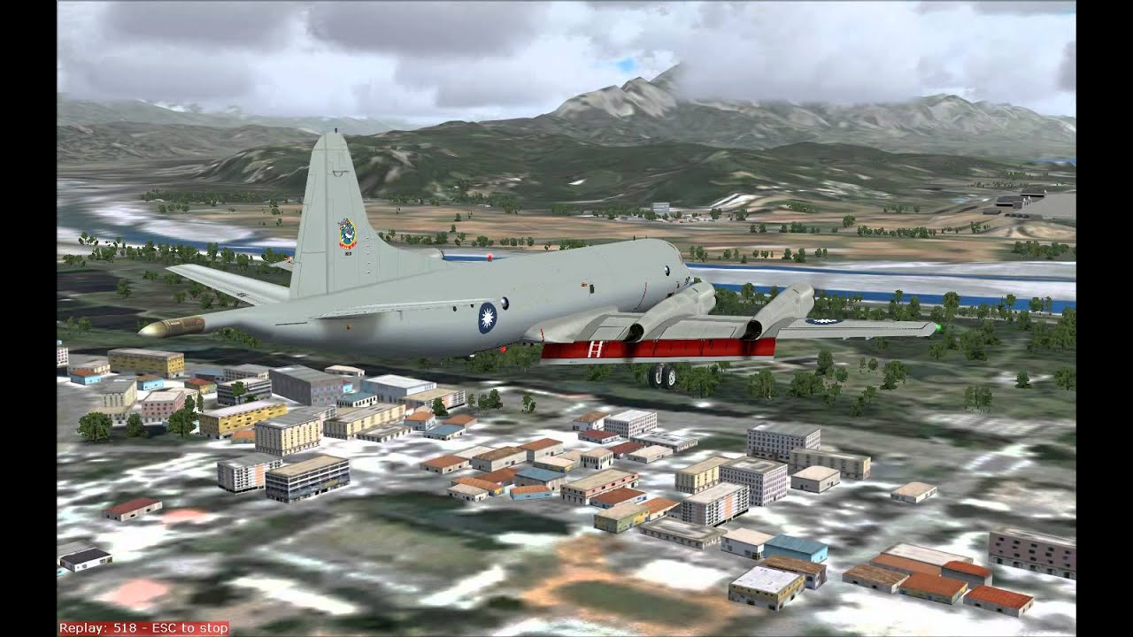 ROCAF P-3C landing RCQS - YouTube