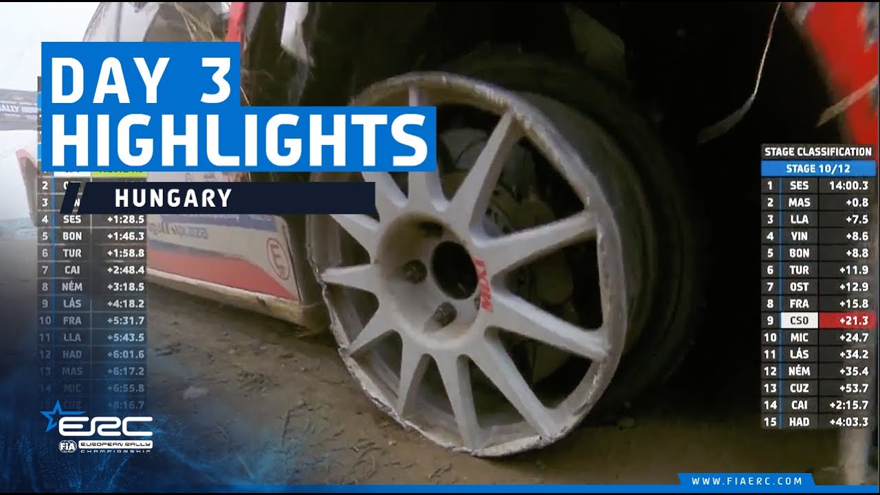 Day 3 Highlights | ERC IV. Rally Hungary 2023 - YouTube