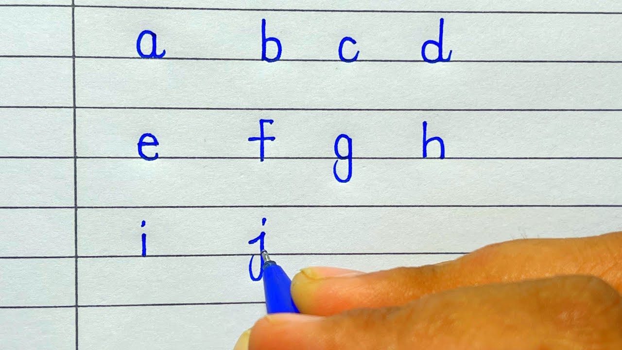 English small alphabet writing practice | Small letter abc writing ...