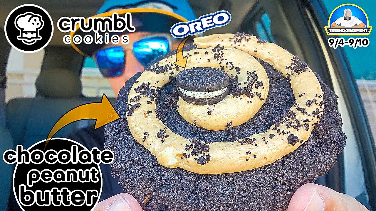 Crumbl Cookies® Chocolate Peanut Butter Cookie Review! 🍫🥜🍪 | MINI OREO ...
