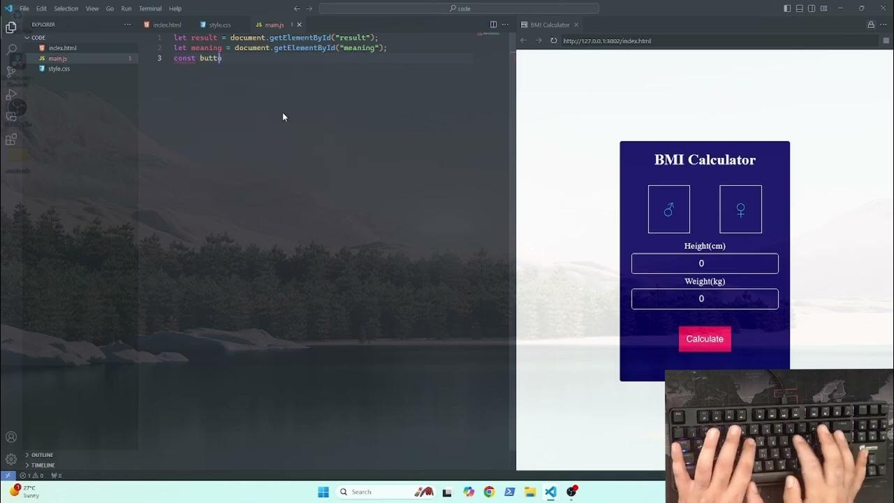 ASMR Programming - BMI Calculator - No Talking - YouTube
