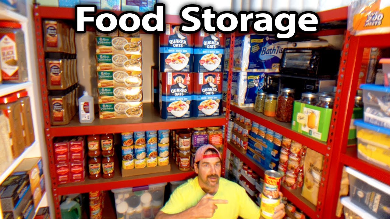 Food Storage Pantry $7,000 worth of Supplies EMERGENCY Prepper - YouTube