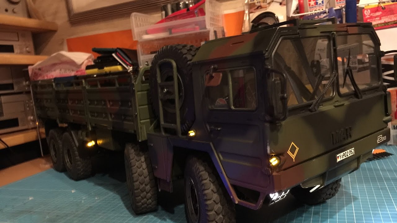Cross RC MC8 8x8 - MAN KAT - Military Truck 2 On-board camera & Kyosho ...