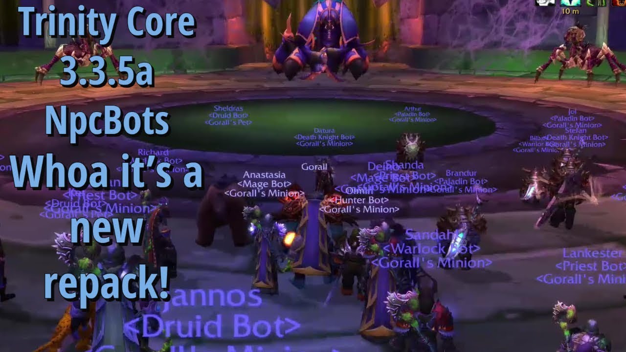 Wraith of The Lich King 3.3.5a Trinity Core NPCBot PRe-Pack - YouTube