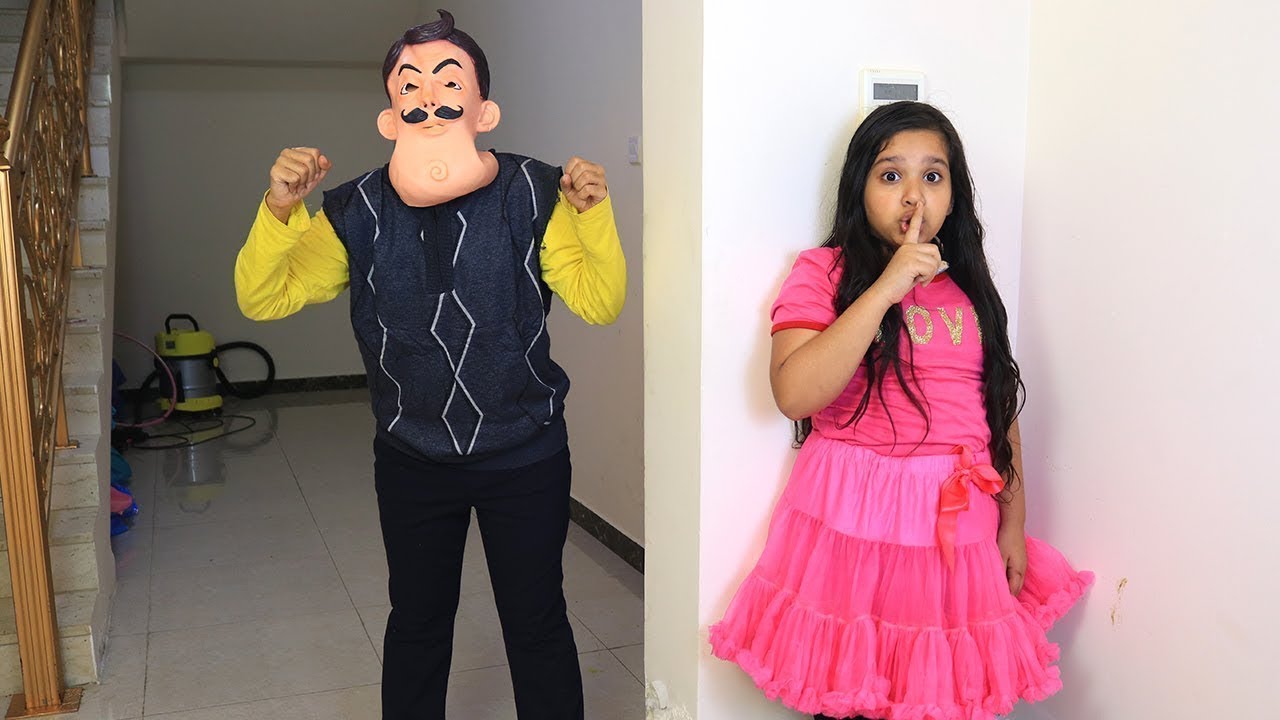 shfa trying to make hello neighbor his friend | shfa VS hello neighbor ...