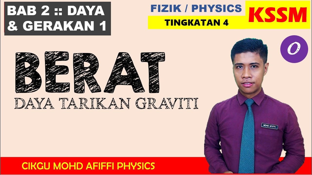 Tutorial 2.8 BERAT (DAYA TARIKAN GRAVITI) / WEIGHT (GRAVITATIONAL FORCE ...