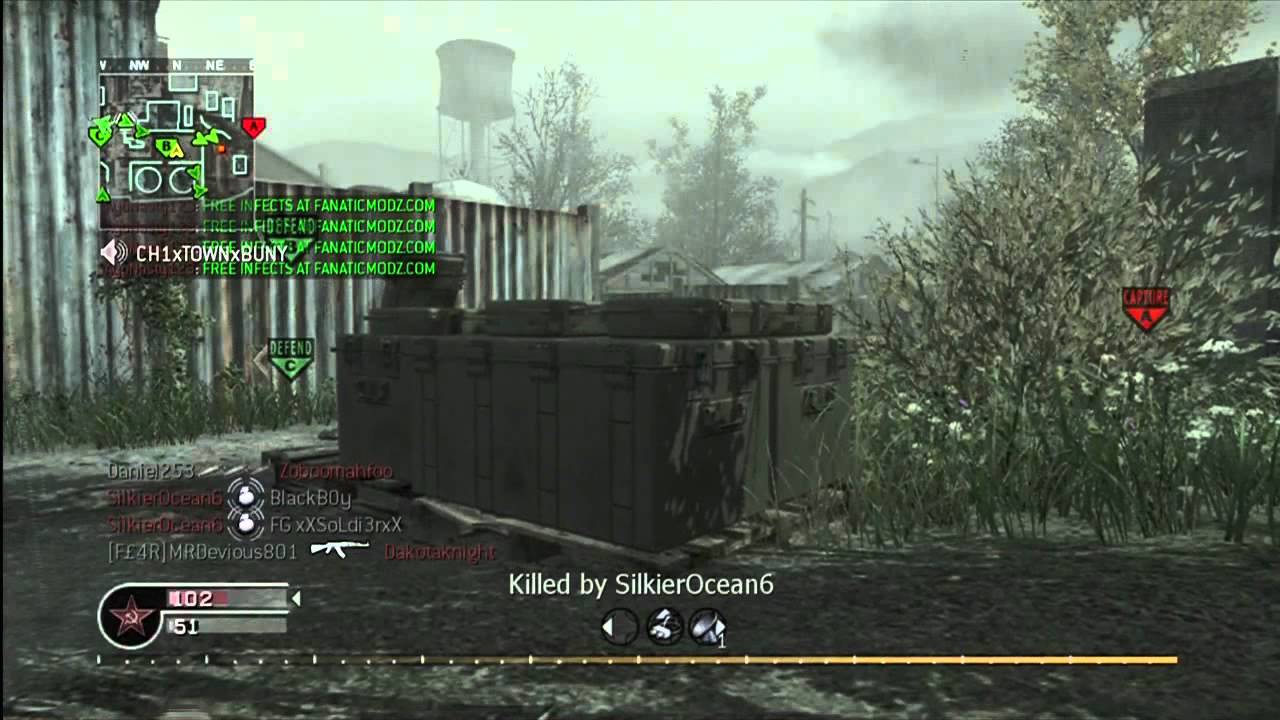 Cod 4 sniping on Downpour Nasty Game- DBlackB0y - YouTube