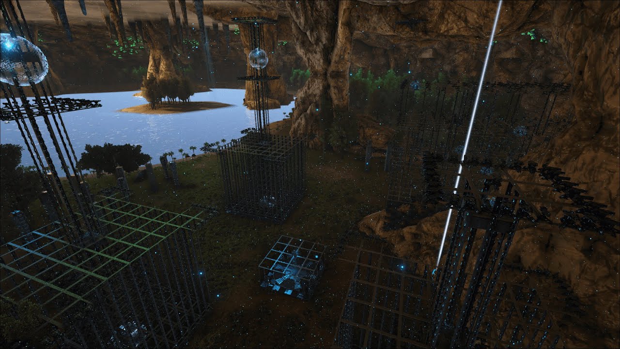 Ark Unofficial PvP | B B L Basetour | ez underwater / rad tree ...