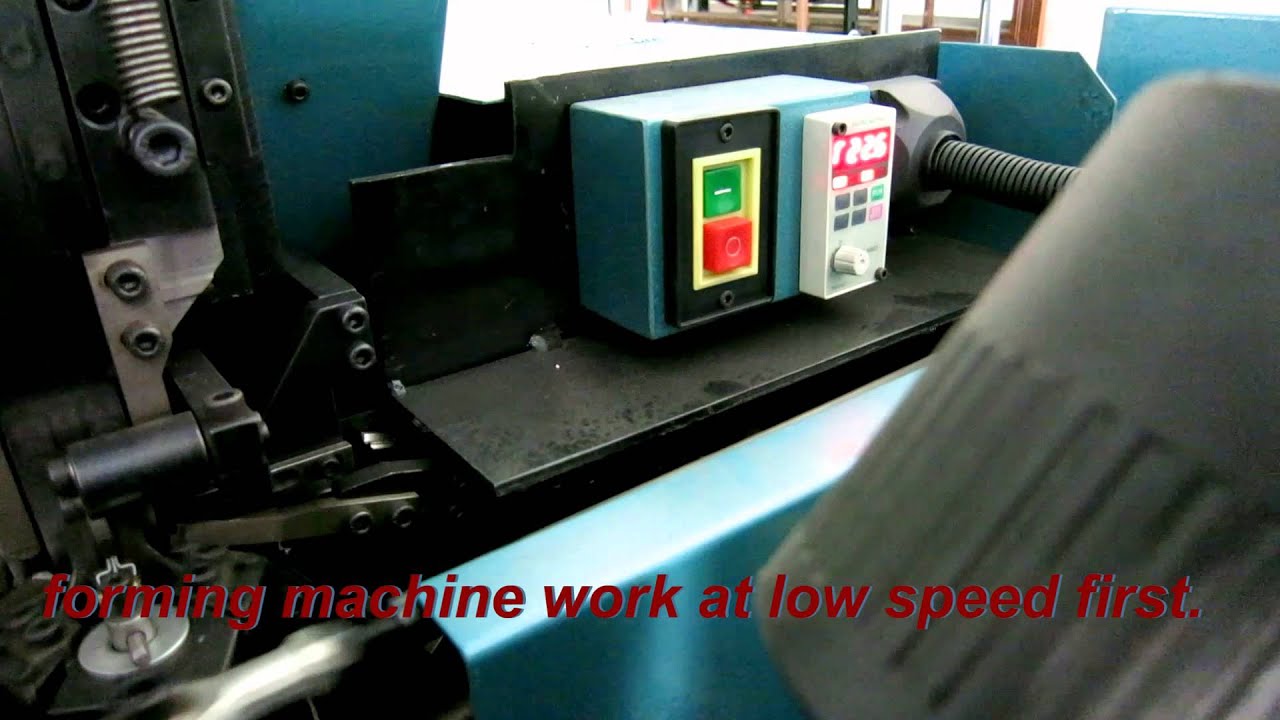 hook and eye forming machine, producing bra hook and eyes - YouTube