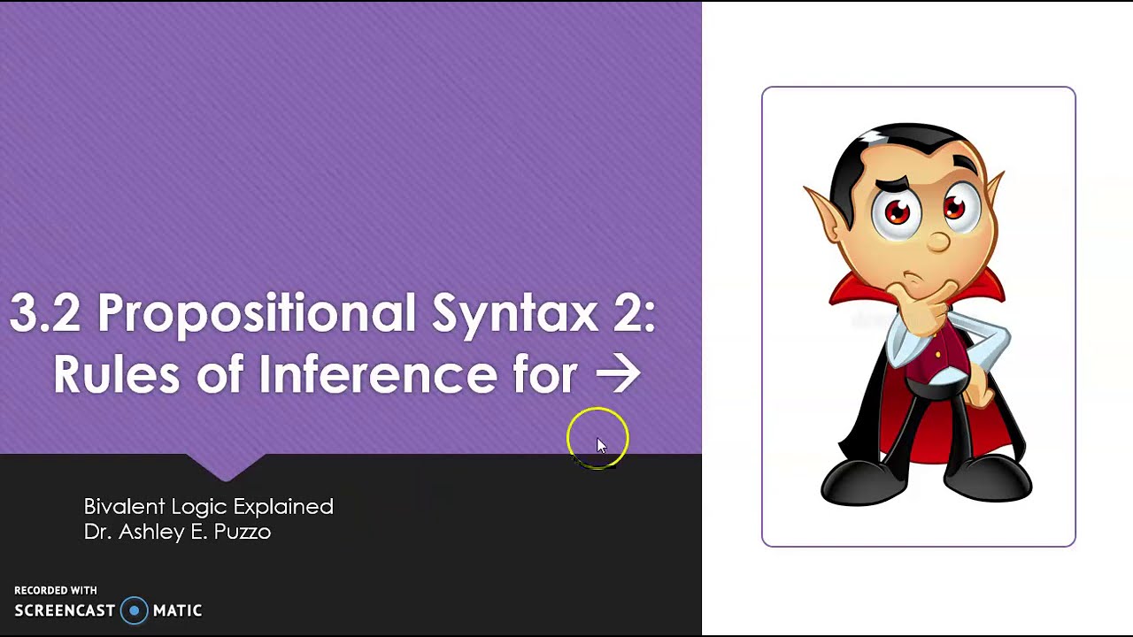 3.2a Propositional Syntax 2: Rules of Inference for Arrow - YouTube