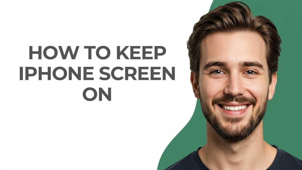 How To Keep Iphone Screen On - GUIDE! - YouTube