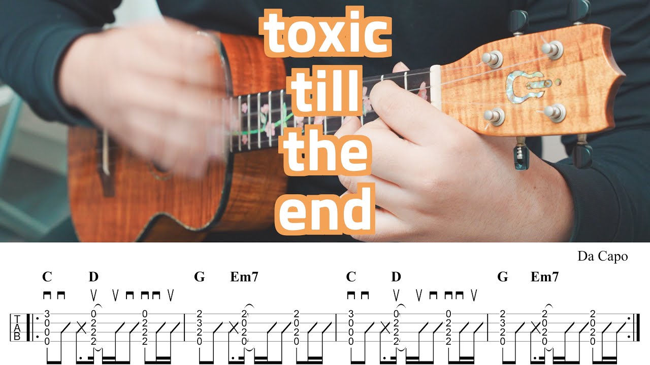 [우쿨렐레 악보 160] 로제 ROSE - toxic till the end | Ukulele Tutorial - YouTube
