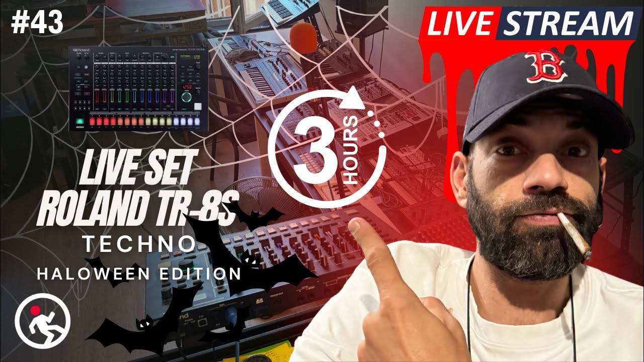 Halloween Techno Marathon! 3-Hour Live Set on Roland TR-8S – Spooky ...