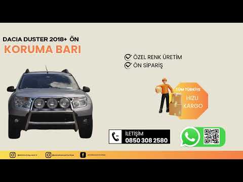 DACIA DUSTER 2018+ ÖN KORUMA BARI | Ateş Bodykit | Sipariş Whatsapp : 05413082584