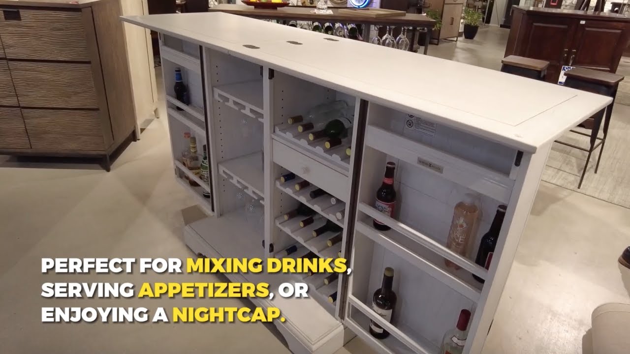 The Transforming Space-Saving Bar Cabinet at Home Bars USA - YouTube