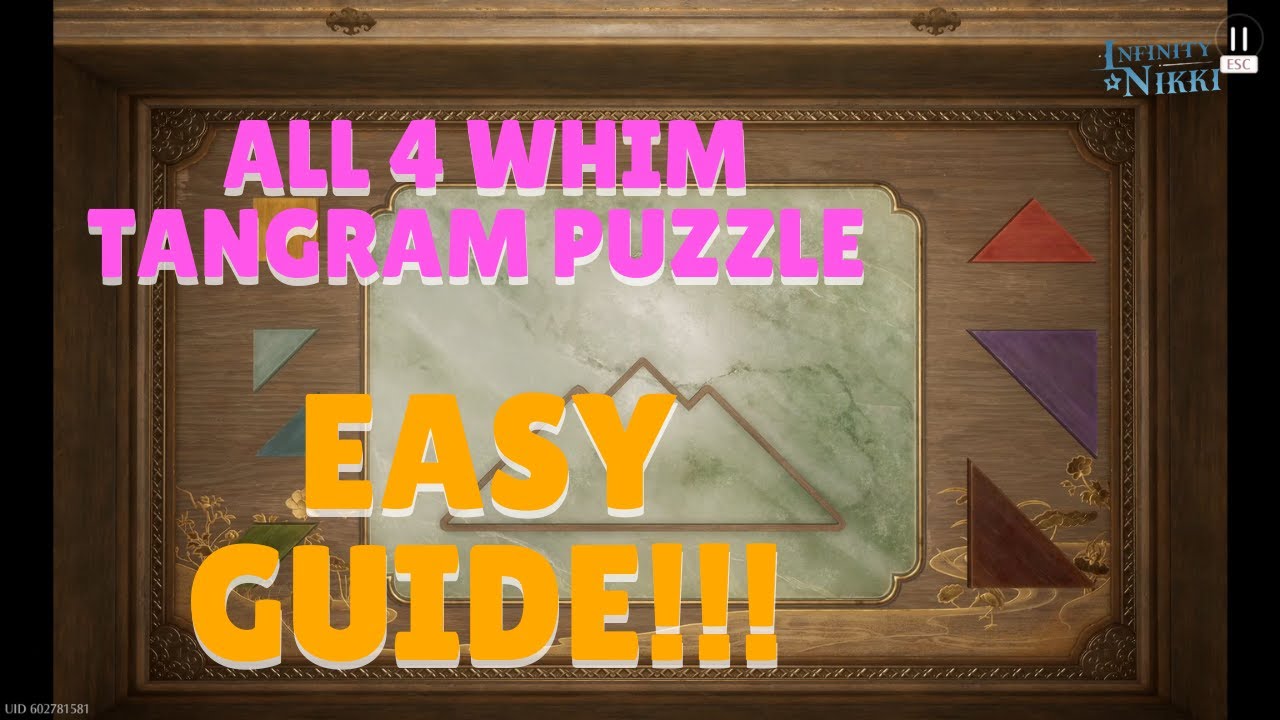 Infinity Nikki - All 4 Whim Tangram Puzzle Guide - YouTube