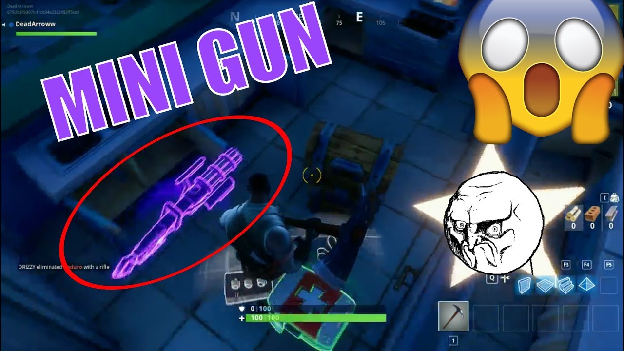 *NEW* MINI GUN! (Fortnite New Weapons and Best Kills) - YouTube