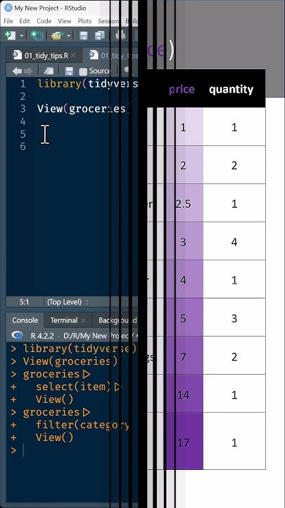 R Studio: Tidy Tip arrange() row values - YouTube