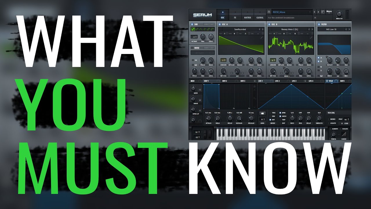 Xfer Serum VST GUI Explained - YouTube
