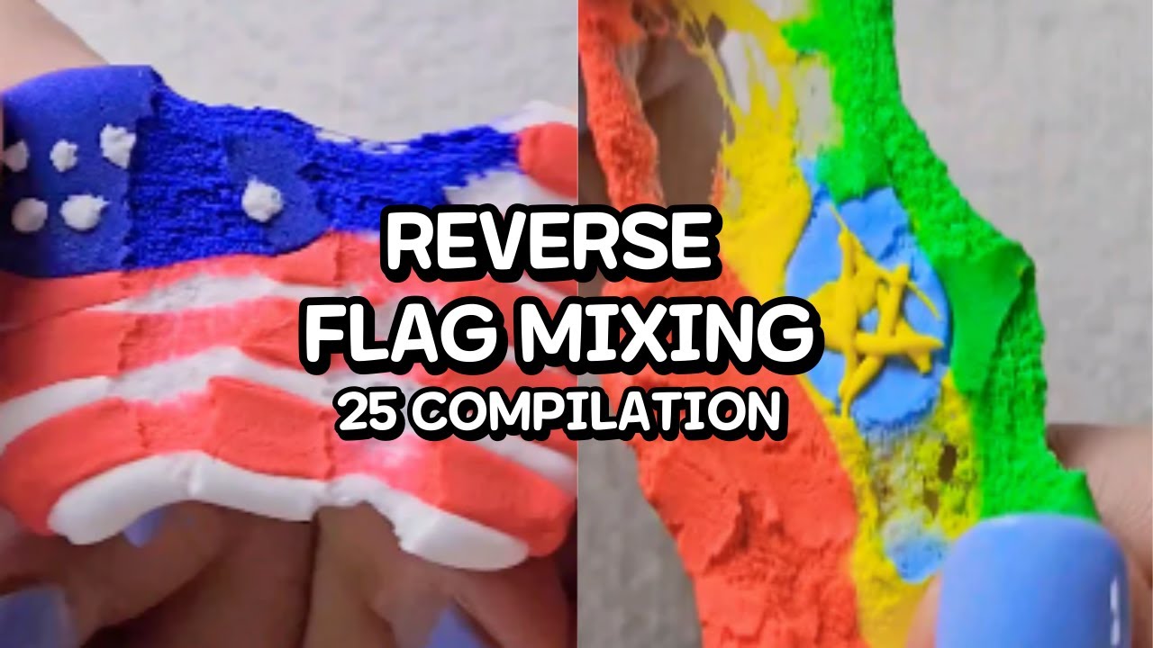 Mixing 25 Clay Flags: Did I Include Your Country? - YouTube