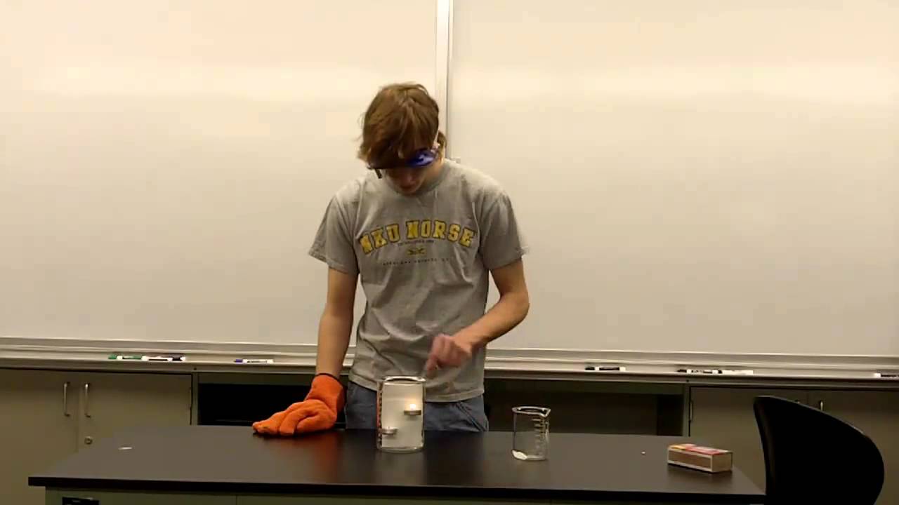 Tea Lights and Dry Ice in a Beaker - YouTube