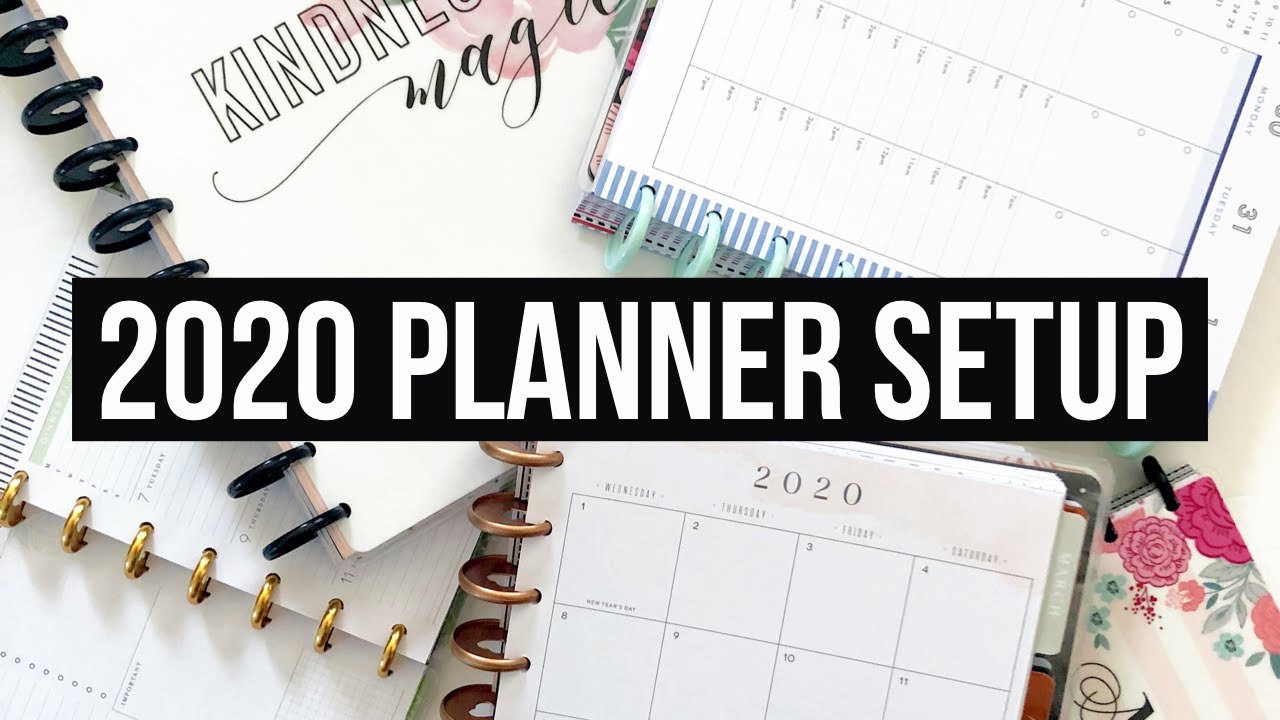 My 2020 Planner Setup! // Setting Up my New Planners for the New Year ...