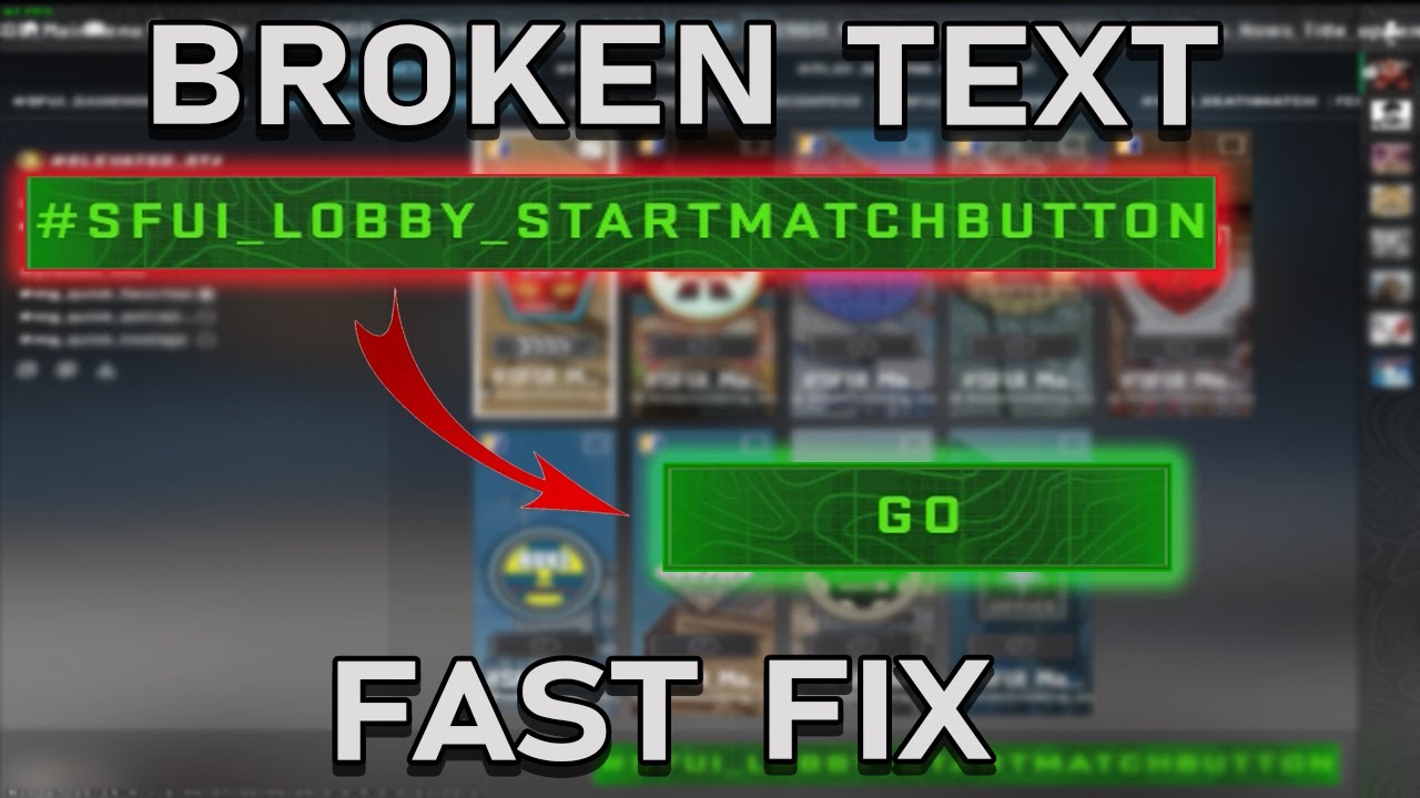 Counter-Strike 2 Broken text FAST FIX - YouTube
