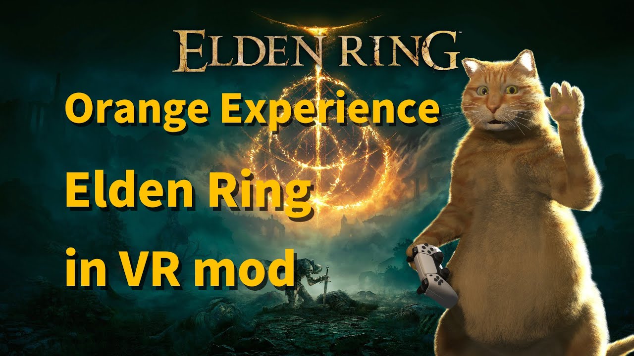 My cat Experience Elden Ring in VR mod - YouTube