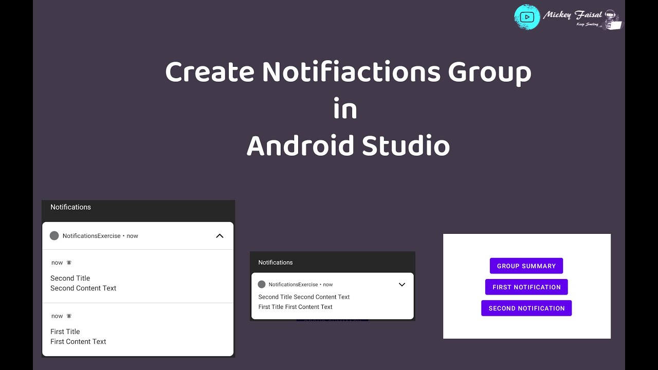 Create Notifications Group with best practices in Android Studio Part 2 ...