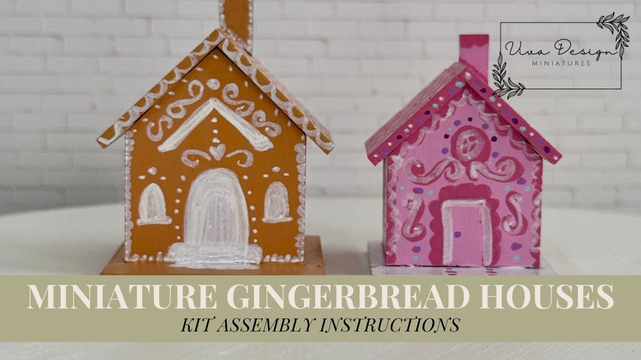 Miniature Gingerbread House Kit Tutorial - YouTube