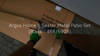 How to Assemble: Argos Home 6 Seater Metal Patio Set (466/5908).