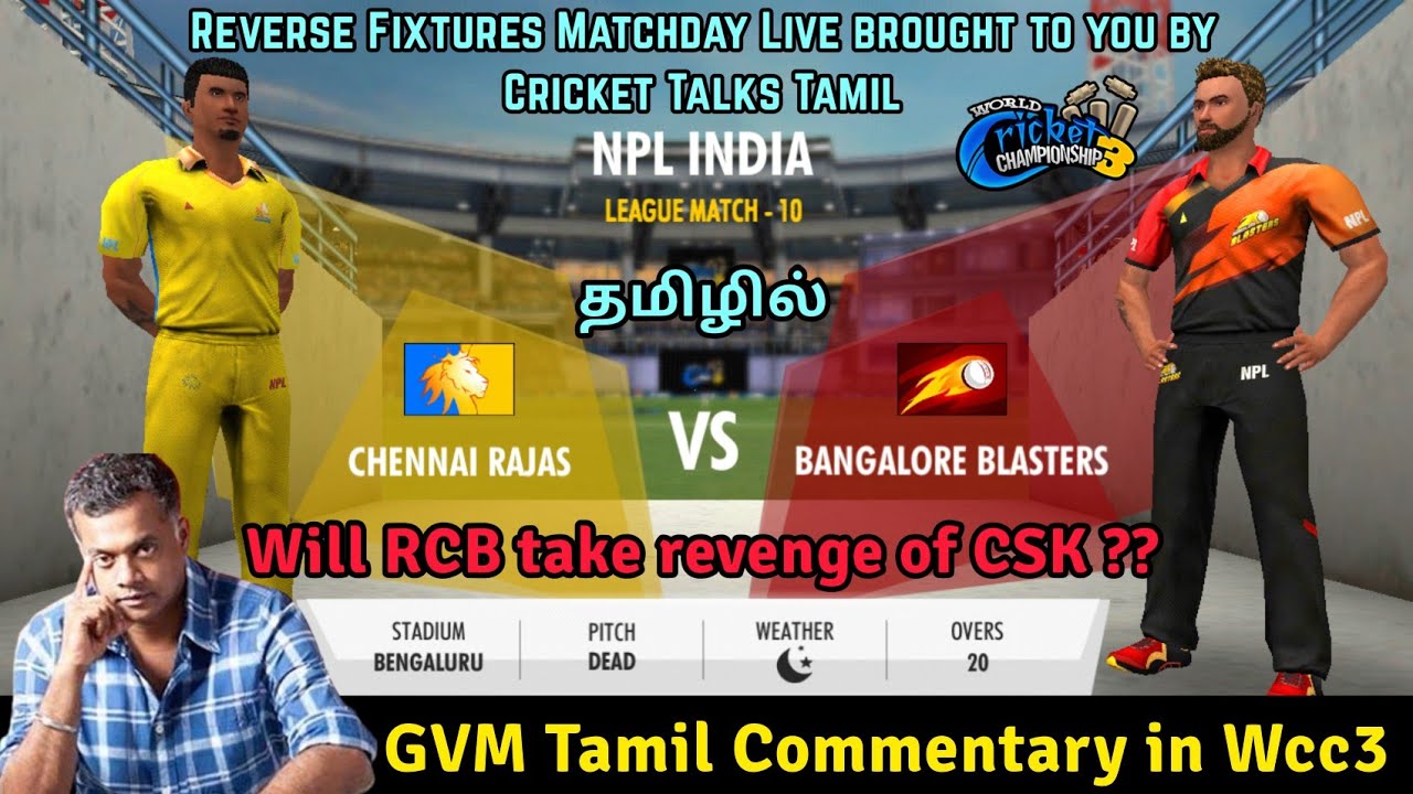 Gautham Vasudev Menon's Special Tamil Commentary | CSK vs RCB IPL Live ...