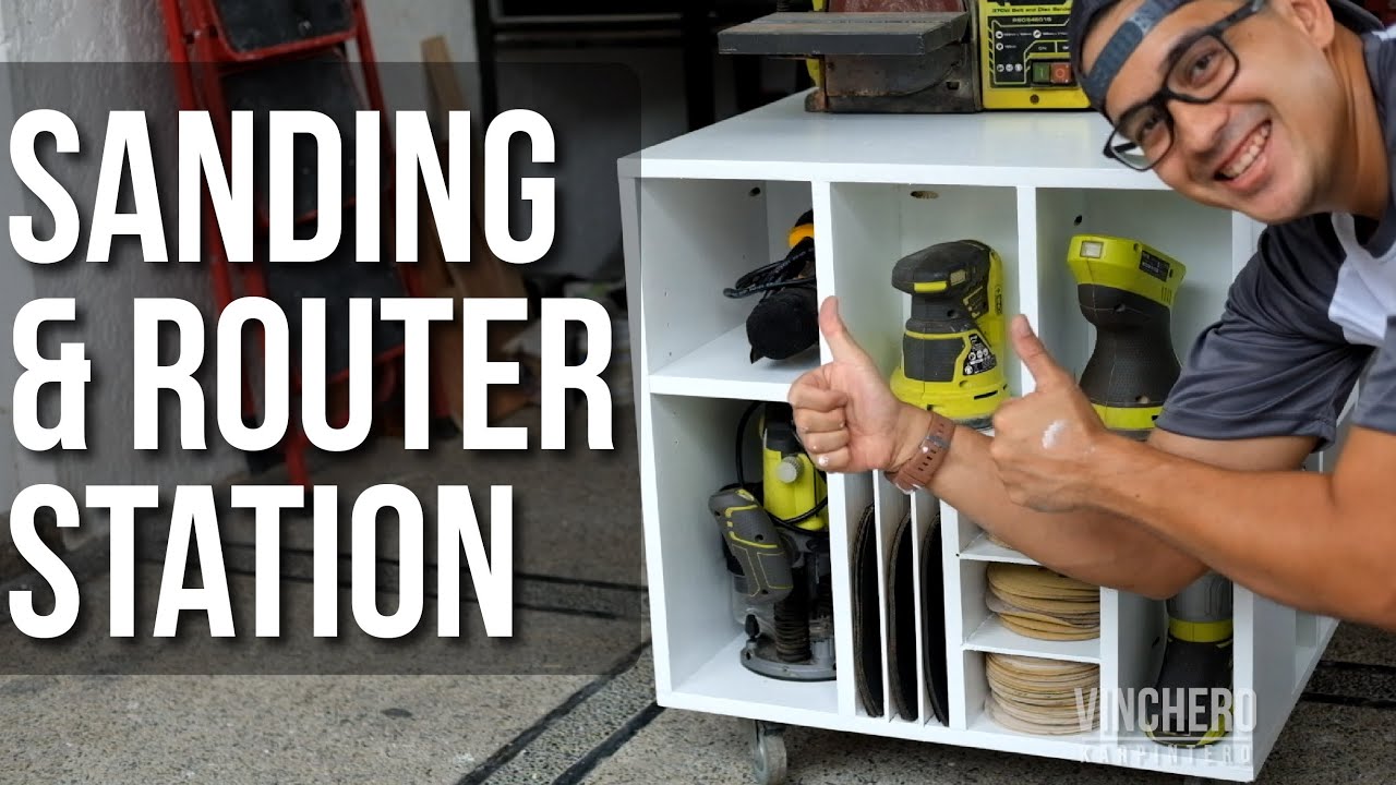 DIY Sanding and Router Station - YouTube