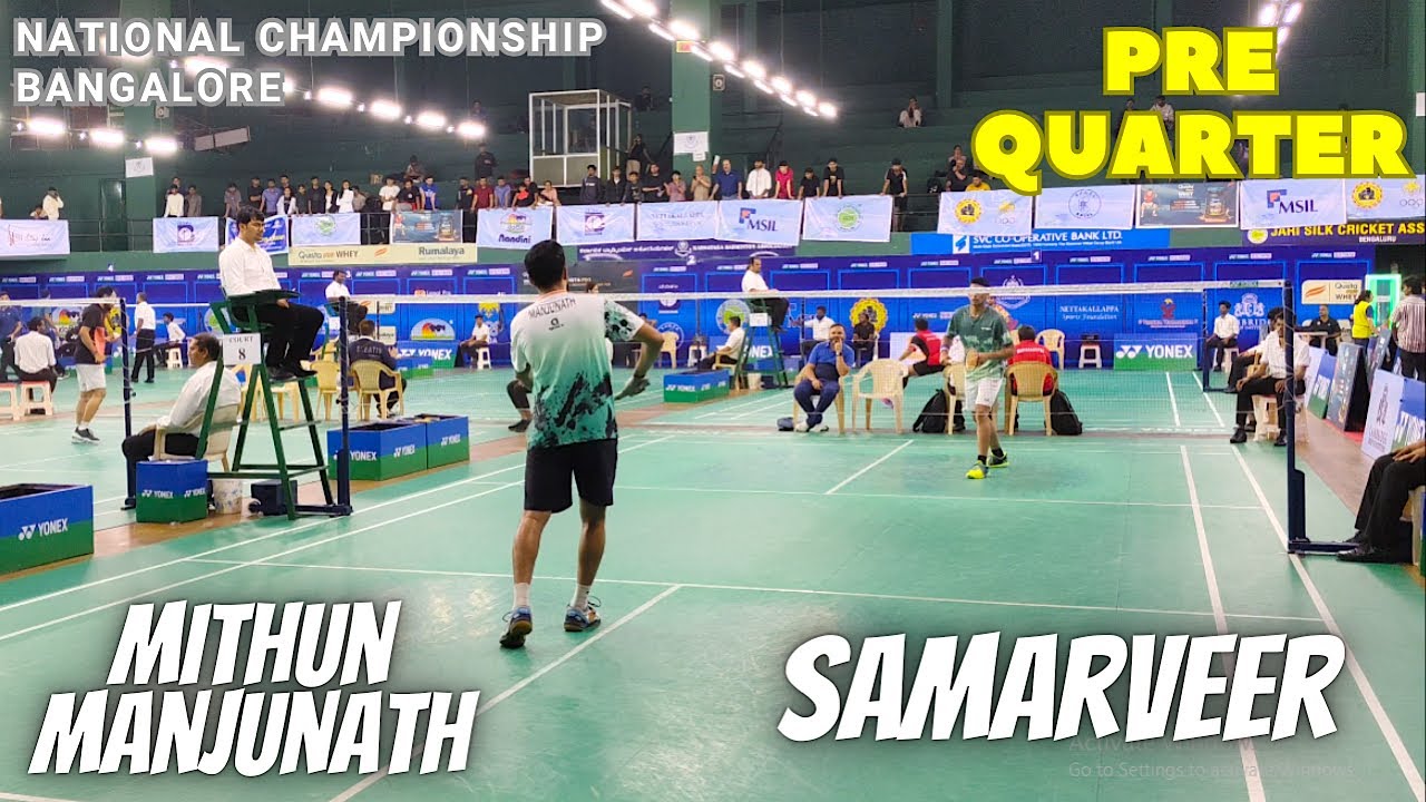 MITHUN MANJUNATH vs SAMARVEER || National Championship 2024 ...