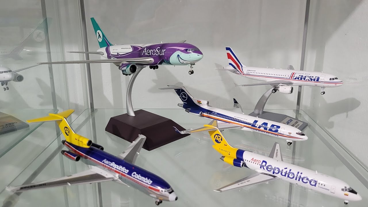 Central & Sur América Airplane Models 1:200 - YouTube