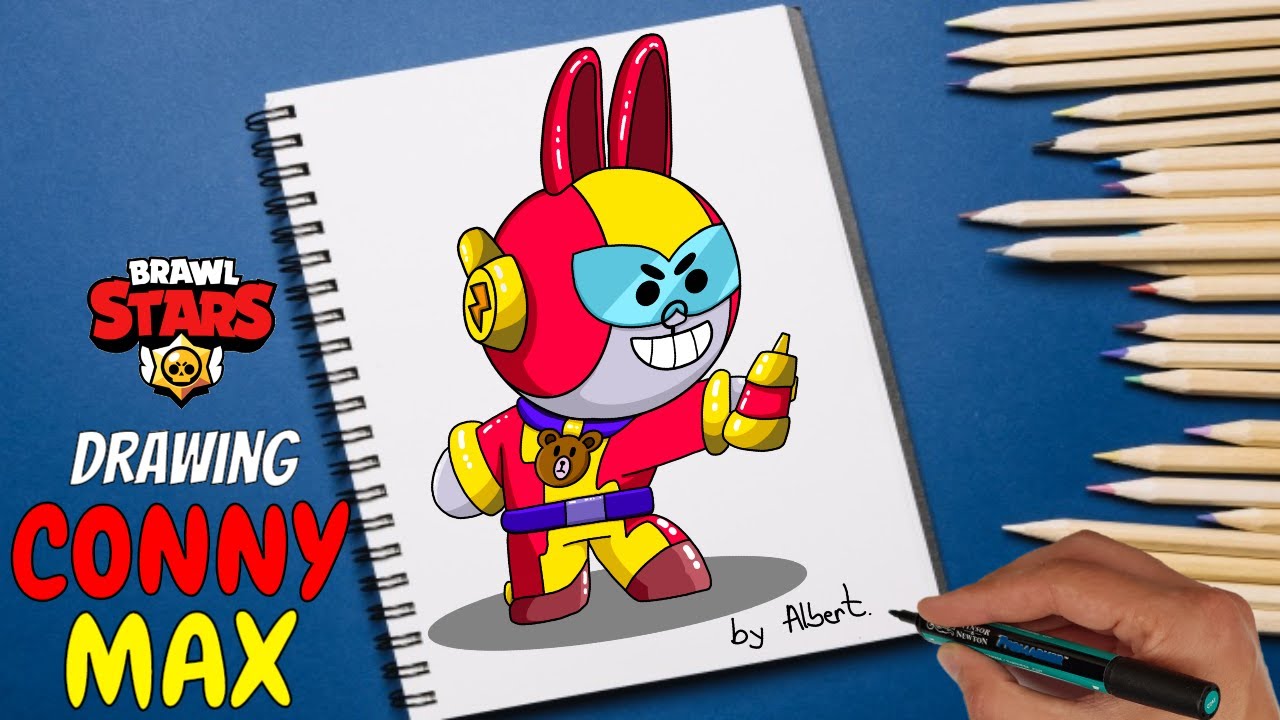 CONY MAX [Brawl Stars] x AMONG US. DRAWING #shorts - YouTube