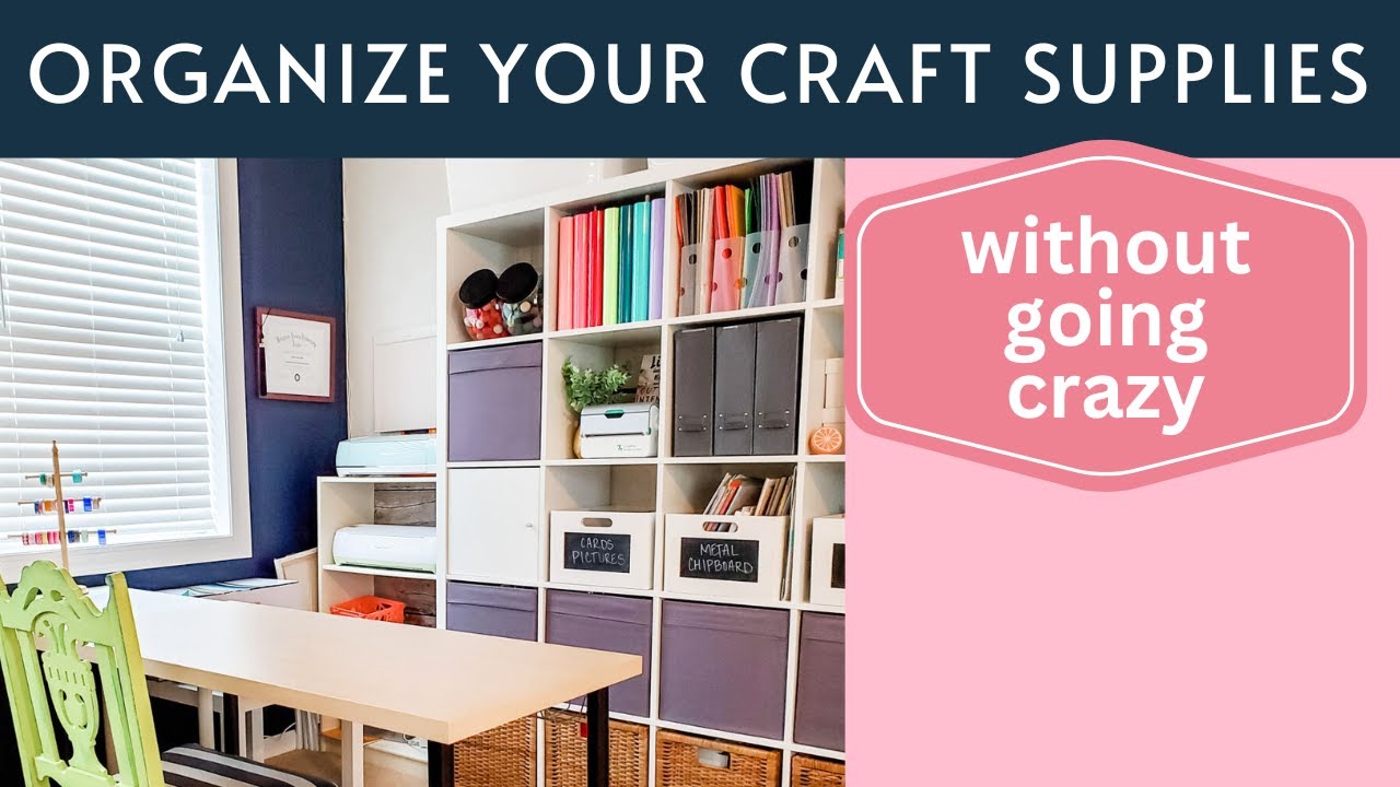 organize craft room - YouTube