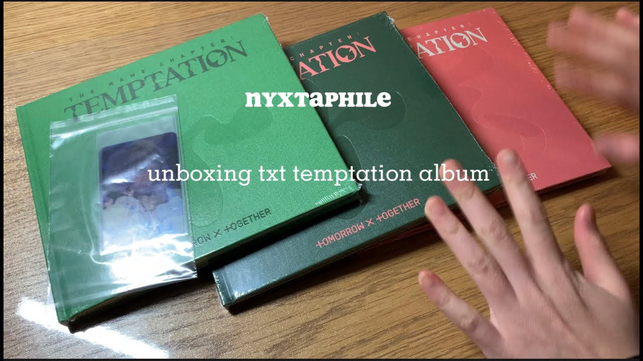 TXT Temptation Album Unboxing (shortened) - YouTube