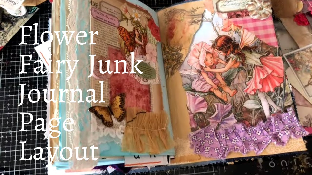Flower Fairies Junk Journal Page Layouts 1 - YouTube
