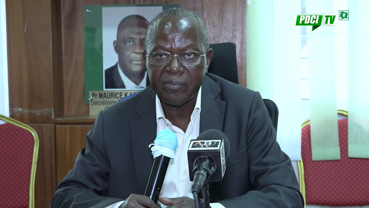PDCI-RDA: POINT DE PRESSE ANIME PAR LE PROF NIAMKEY KOFFI - YouTube