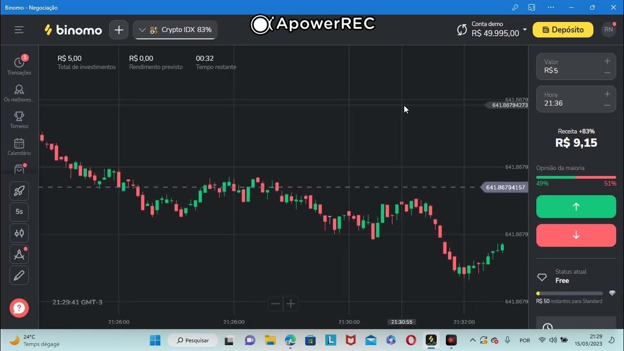 BINOMO Conta Demo - YouTube