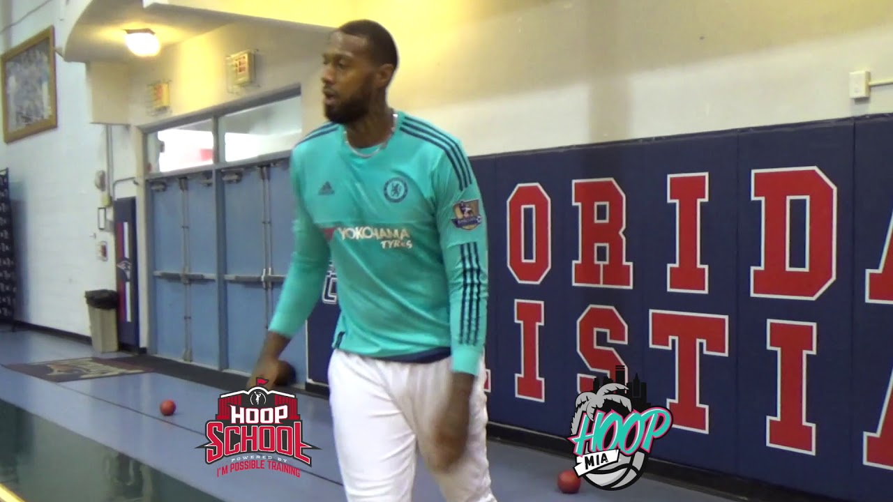 James Johnson of The MIAMI HEAT in the LAB with Miami Hoop School - YouTube