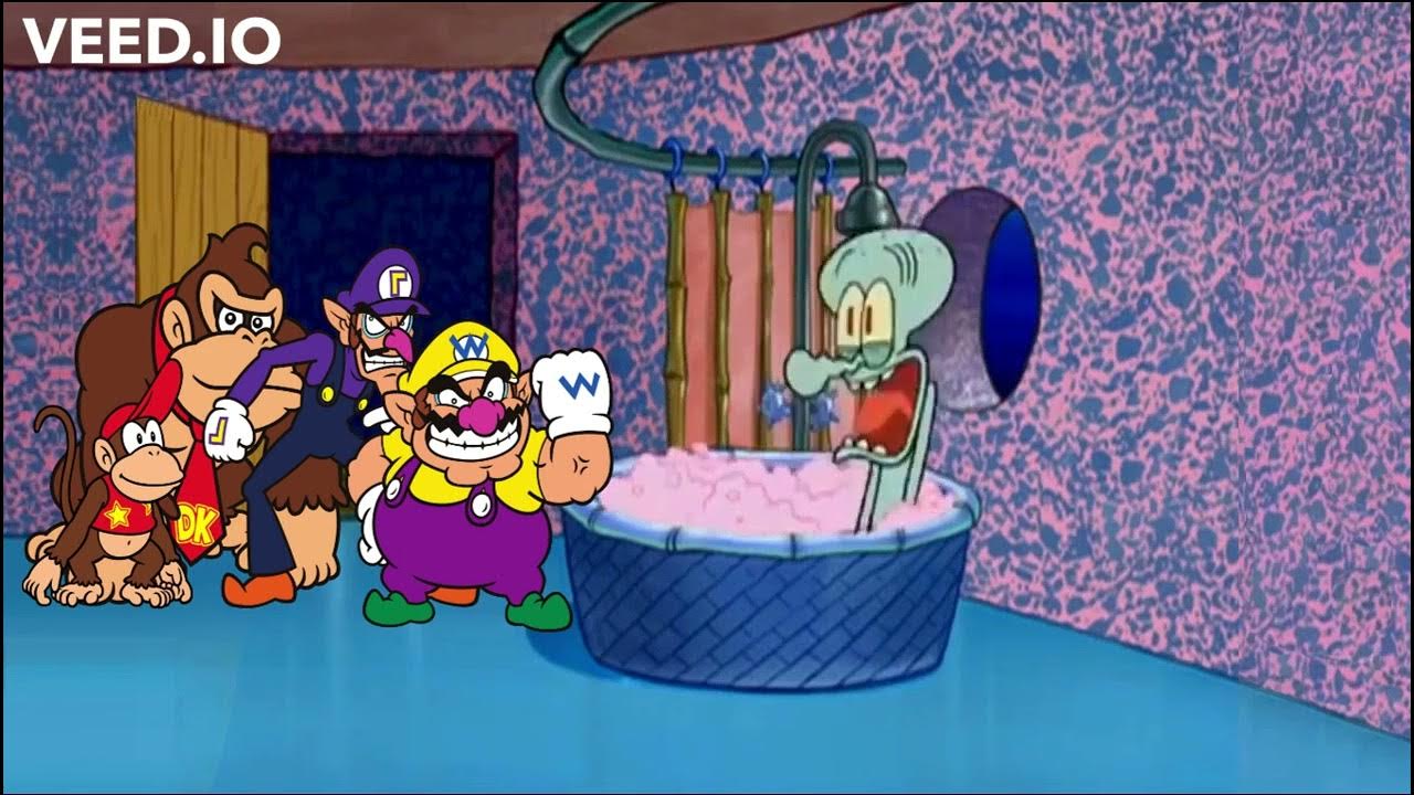 Wario, Waluigi, Donkey Kong and Diddy Kong Drops by Squidwards House - YouTube