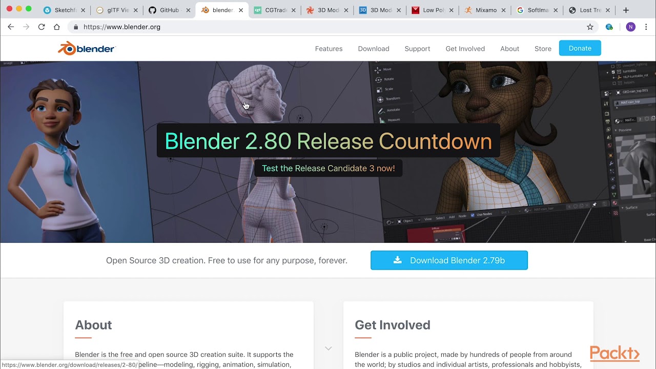 Hands-on Three.js 3D Web Visualisations : Online Sources of 3D Assets | packtpub.com - YouTube
